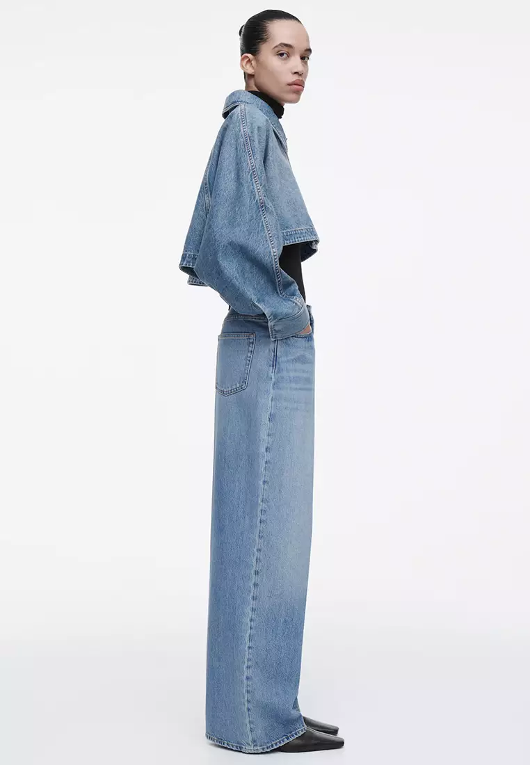 Buy COS Cropped Denim Jacket 2025 Online | ZALORA