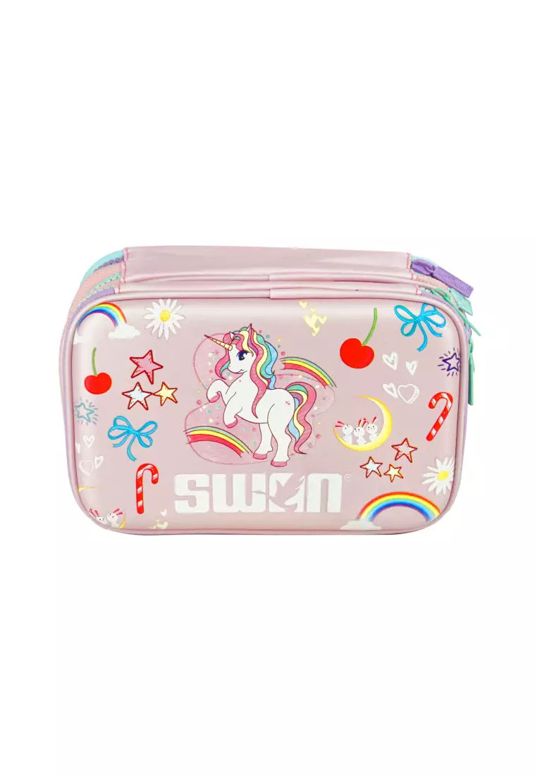 Buy Swan Swan 3 Layer Pencil Case Multifunction Storage Organizer ...