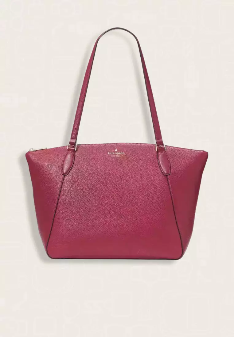 Jual Kate Spade Kate Spade Monica Tote Dark Raspberry Original 2025 ...