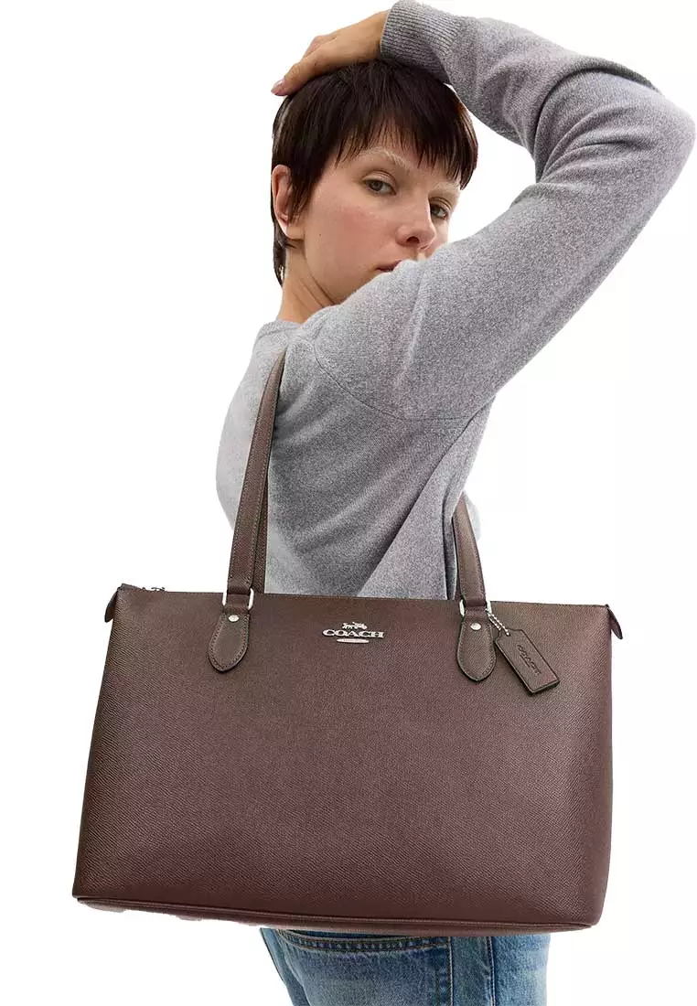 Buy Coach Gallery Tote Dark Stone CV402 Online | ZALORA Malaysia