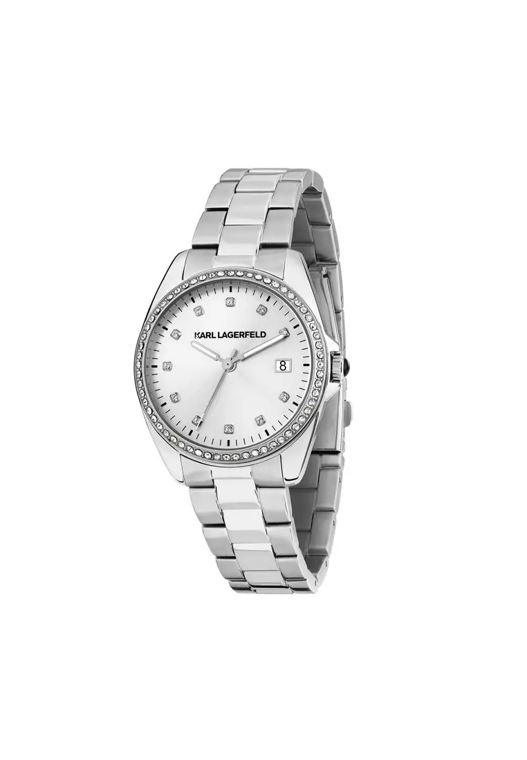 Buy KARL LAGERFELD 【2 Years Warranty】KARL LAGERFELD 35mm Women's Silver ...