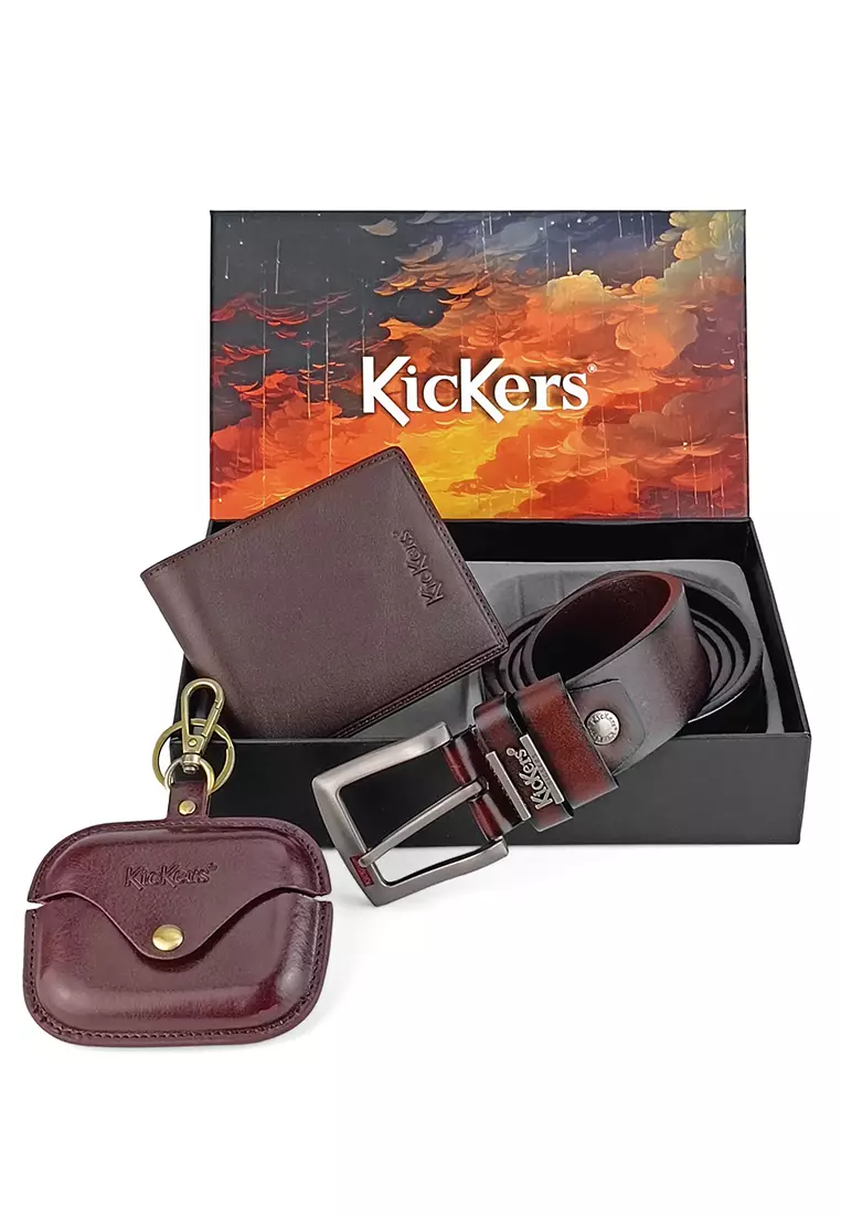 Buy Kickers KICKERS Gift Set Top Grain Cowhide Basic Short Wallet with ...