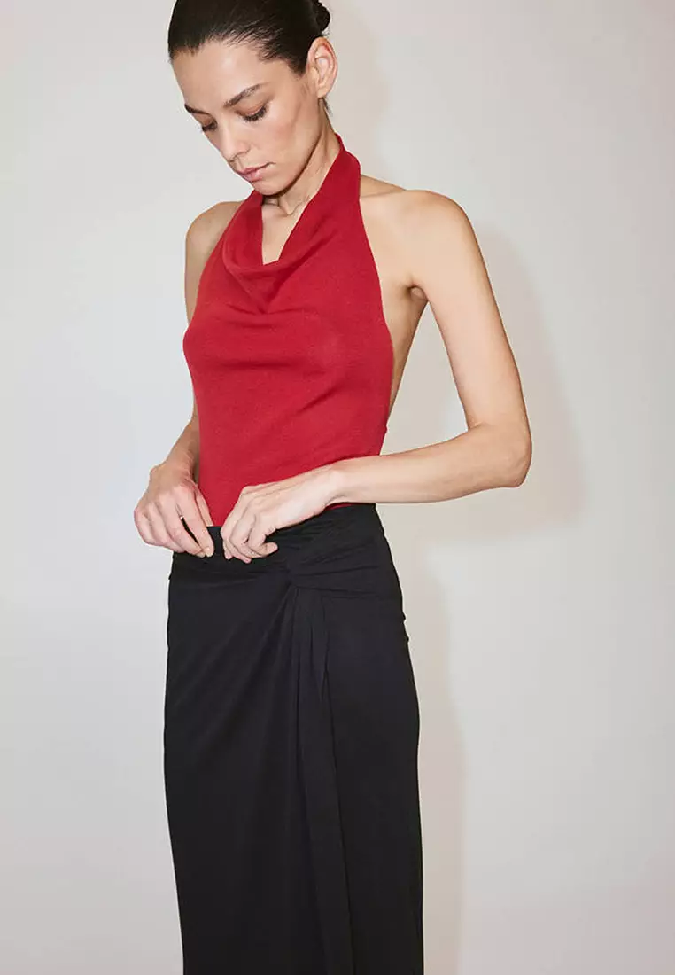 Buy Mango Ruched Fitted Skirt 2026 Online | ZALORA