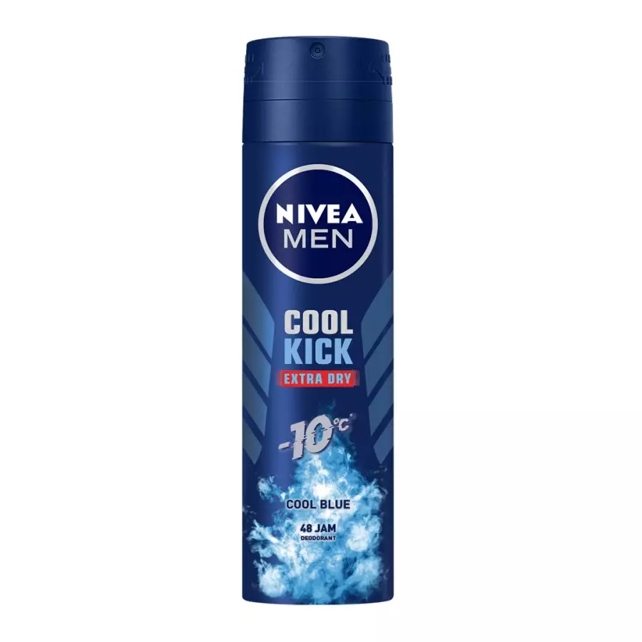 Jual NIVEA NIVEA MEN Deodorant Cool Kick Spray 150ml - Deodoran Dingin ...