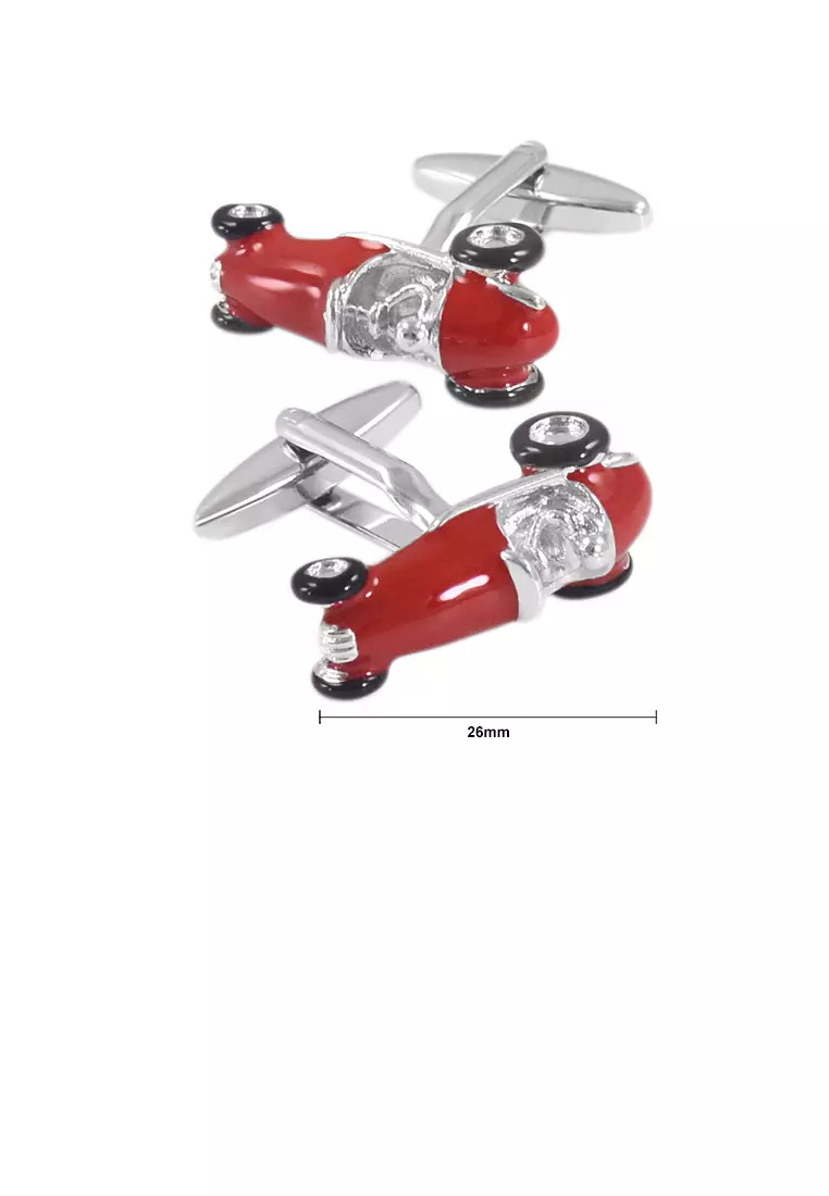 Buy SOEOES Fashion Personality Red Sports Car Cufflinks Online | ZALORA ...