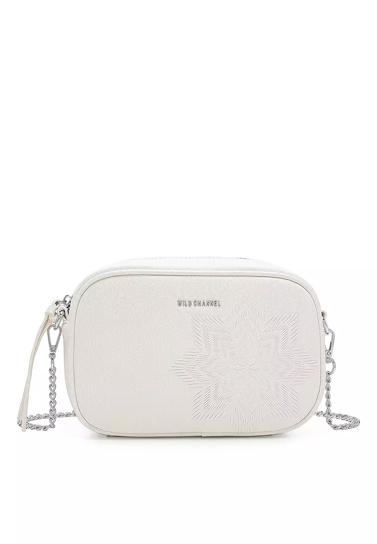 Wild Channel Women's Shoulder Sling Bag / Crossbody Bag - White 2026 ...