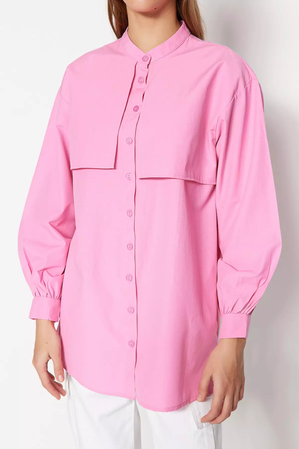 Buy Trendyol MODEST Flap Shirt 2025 Online | ZALORA