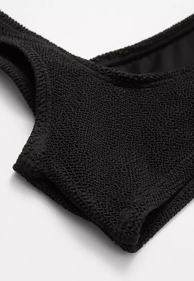 Buy & Other Stories Textured Square-Neck Bikini Top 2025 Online | ZALORA