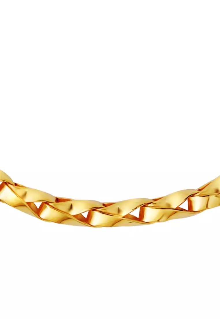 Buy TOMEI TOMEI Elegant Twisted Necklace, Yellow Gold 916 2026 Online ...