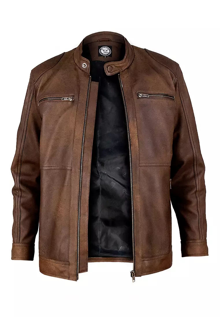 Jual JAVA SEVEN Java 7 Leather JAKET PRIA [JVJ 922] Kulit Asli Original ...