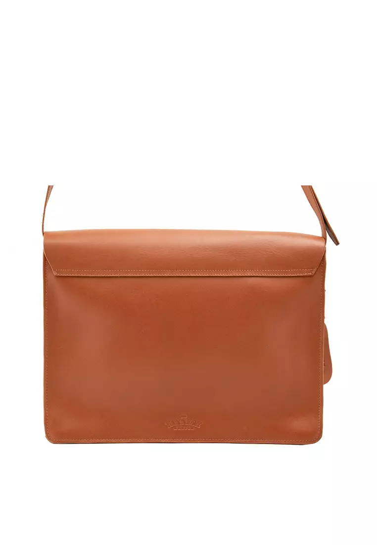 Buy The Tannery Manila Radcliff Leather Messenger bag 2025 Online ...