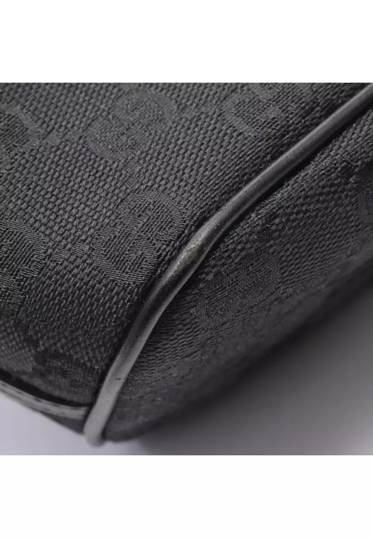 Gucci Pre-Loved Gucci GG canvas accessory pouch Handbag canvas leather ...