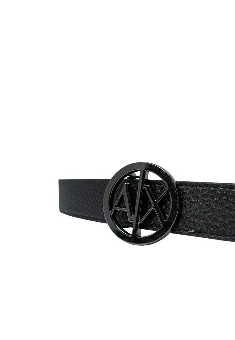 線上選購 Armani Exchange AX Logo Belt Pebbled Leather 952776 | ZALORA 台灣