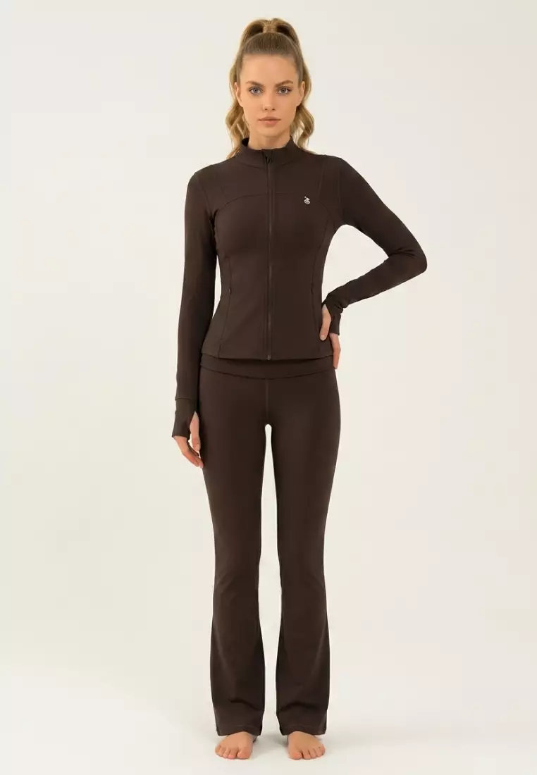 Buy Sunseeker Chicory Coffee Foldover Flare Pants 2026 Online | ZALORA
