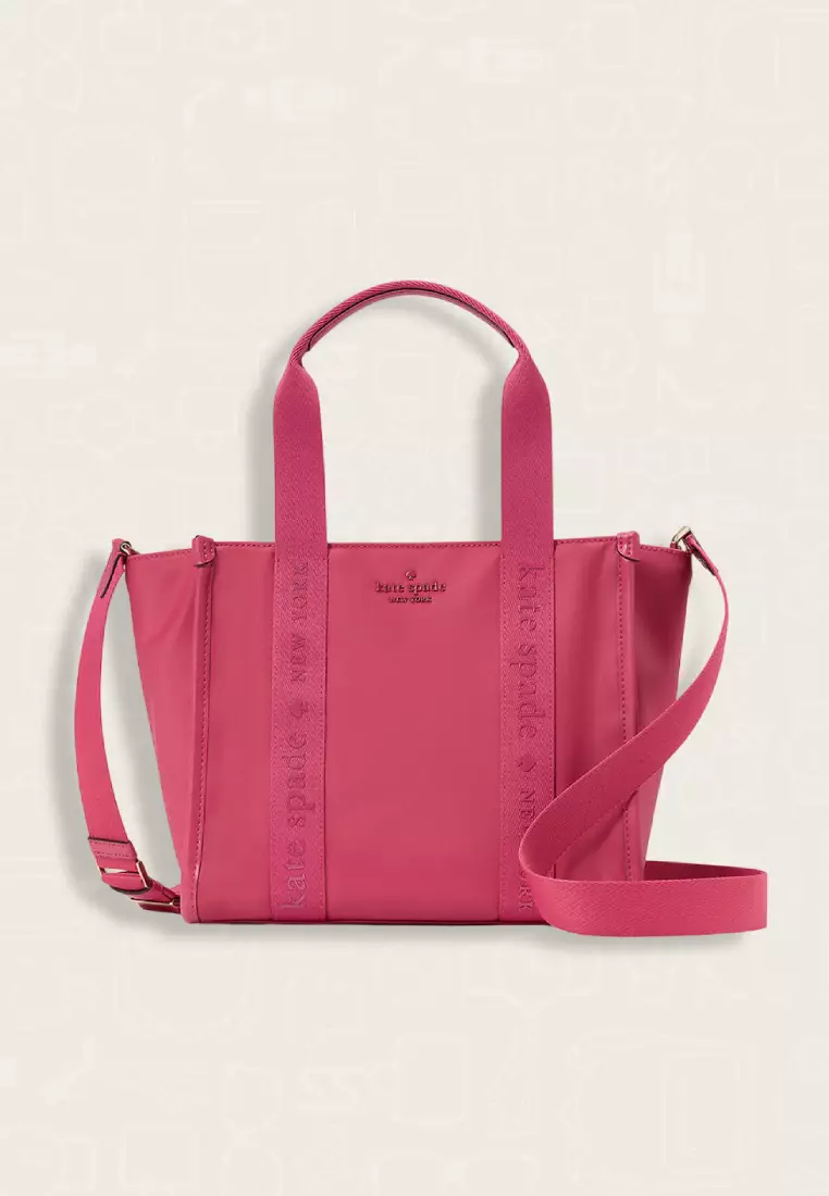 Jual Kate Spade Kate Spade Kip Nylon Small Tote Rose Oil Original 2026 ...