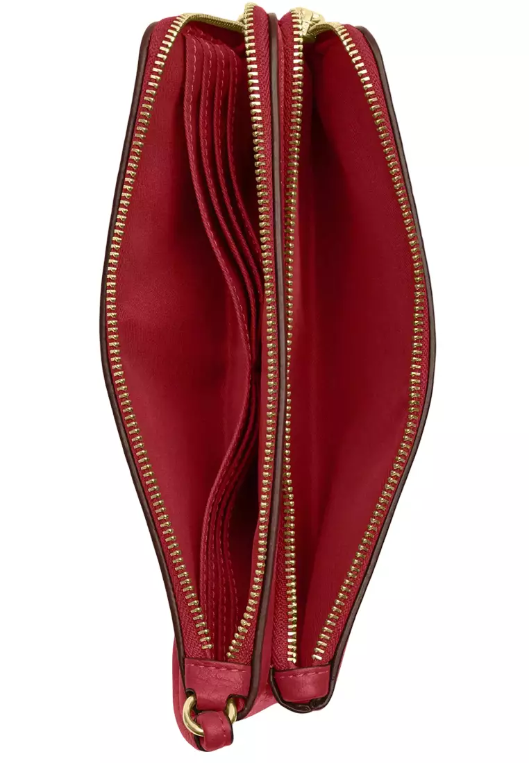 網上選購 Coach Double Zip Wallet - True Red CU919 2026 系列 | ZALORA香港