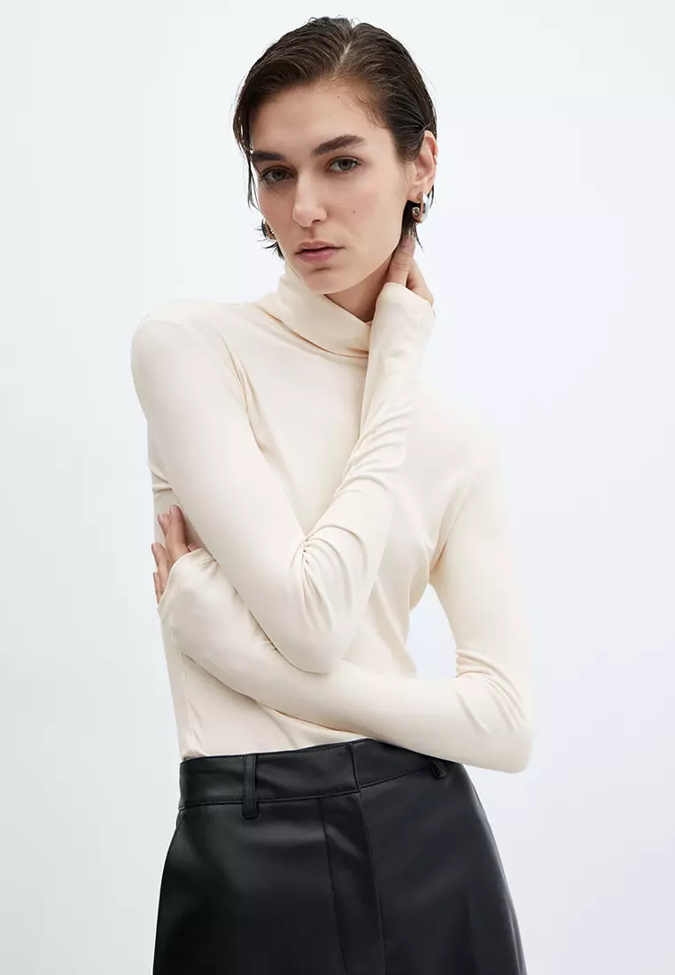 Jual Mango Modal Turtleneck Top Original 2024 | ZALORA Indonesia