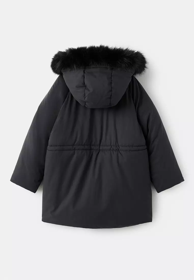 Buy MANGO KIDS Anorak With Shearling-Effect Hood 2026 Online | ZALORA