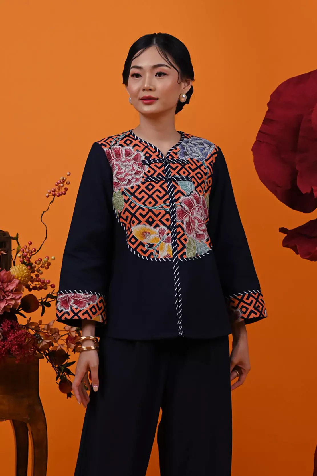 Jual Nona Rara Batik NONA RARA - Fogia Encim T3582, Blouse Batik Wanita ...