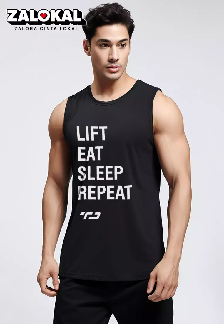Jual TD Active TD Active MS182 kaos gym tank top kutang singlet lift ...