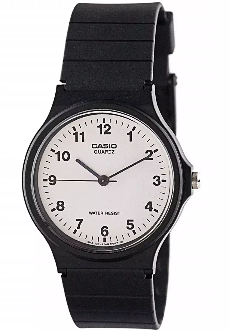 Jual Casio Casio Original Analog Jam Tangan Unisex Hitam Strap Karet MQ24 MQ-24-7BLDF Original ...