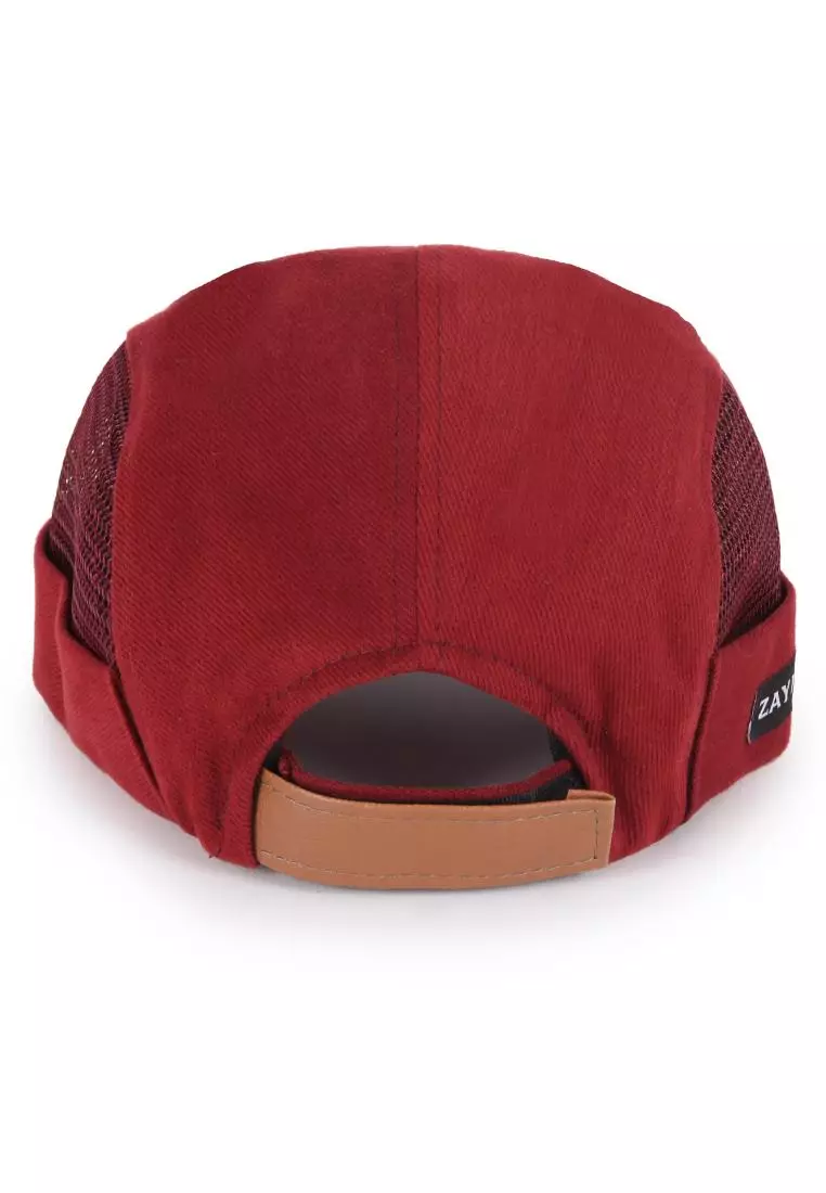Jual ZAYIDAN Zayidan Peci Topi Muslim Pria Mikihat Jaring - Maroon ...