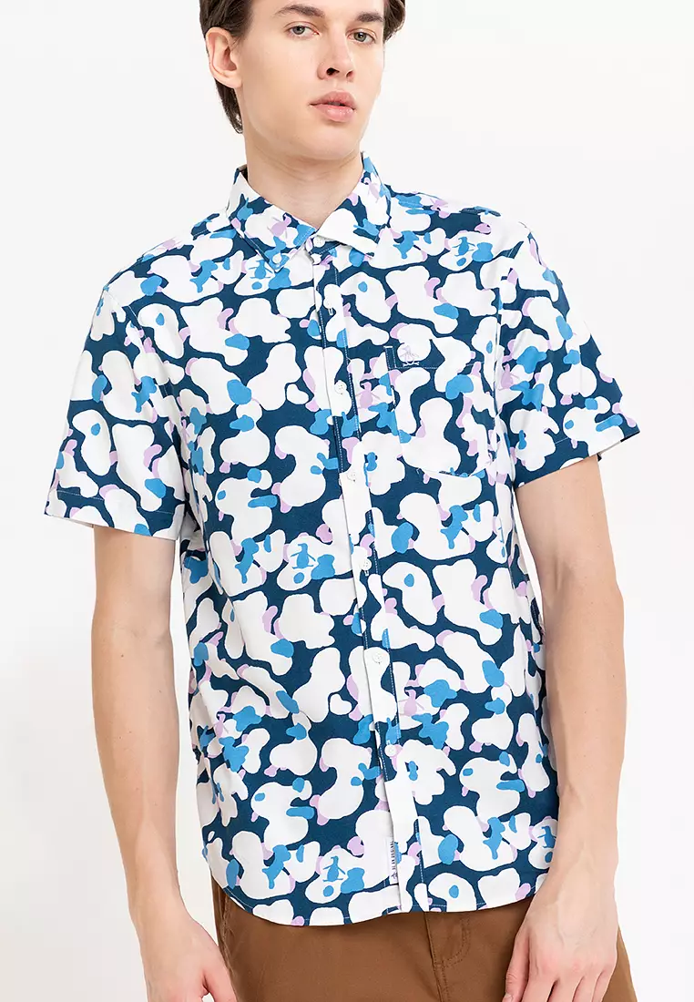 Buy Original Penguin Camo Pete Printed Button Down 2026 Online | ZALORA ...