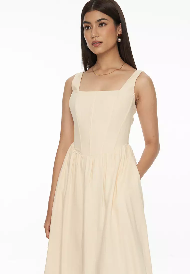 Dressing Paula Corset Linen Midi Dress 2025 | Buy Dressing Paula Online ...