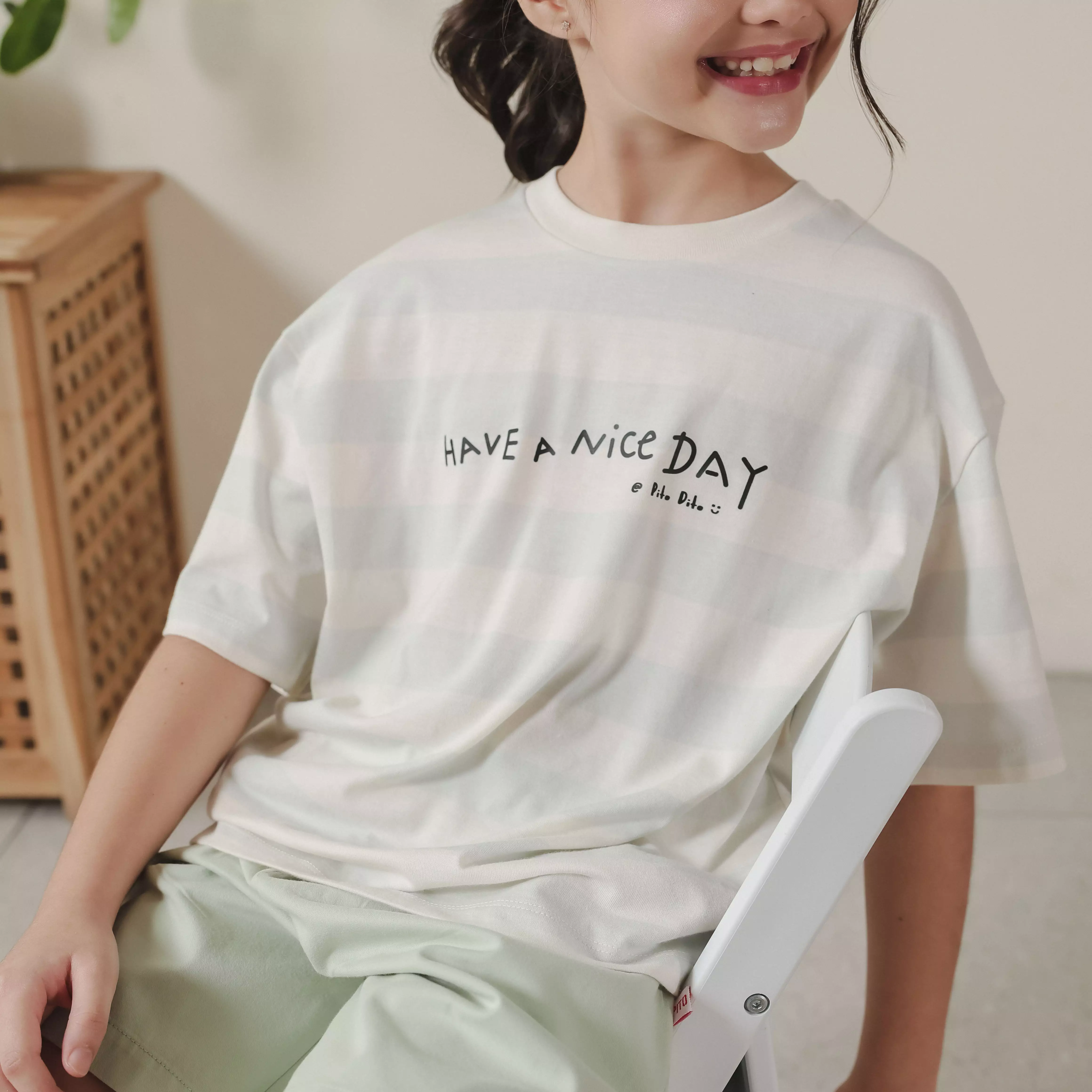 Jual PITODITO Pito Dito Girl Severus T-shirt Pendek Anak Biru Motif ...
