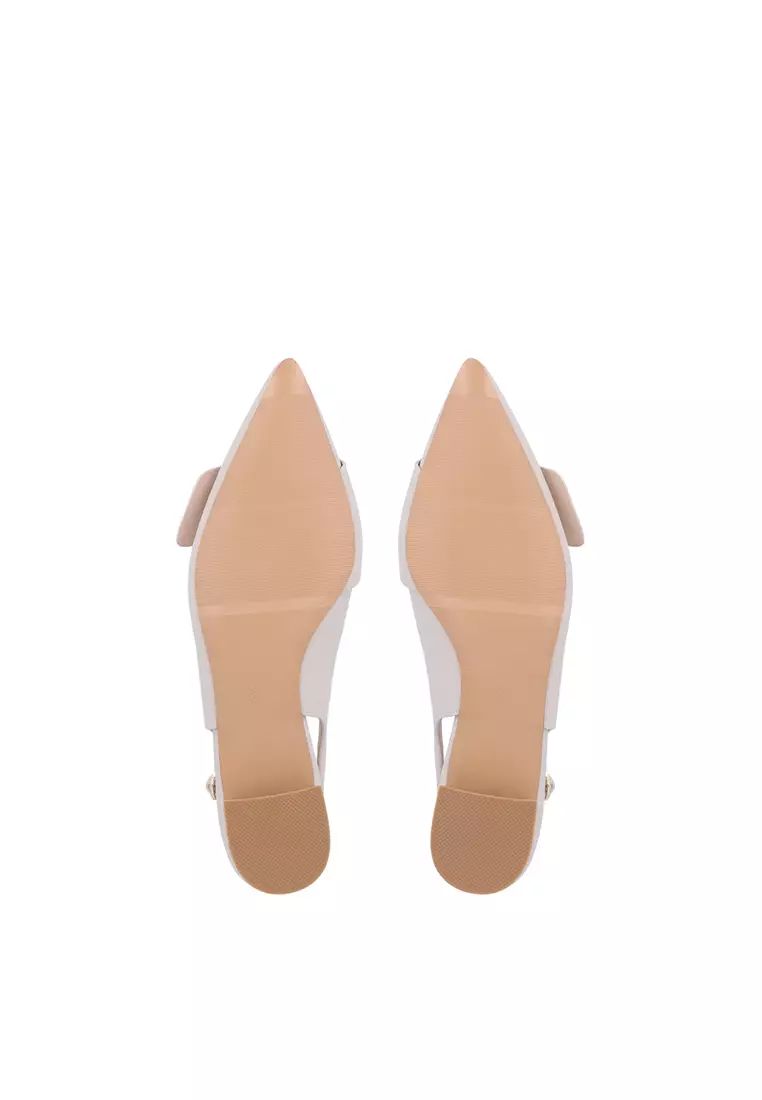 Buy Carlo Rino Beige Luvella Slingback Pumps Online | ZALORA Malaysia