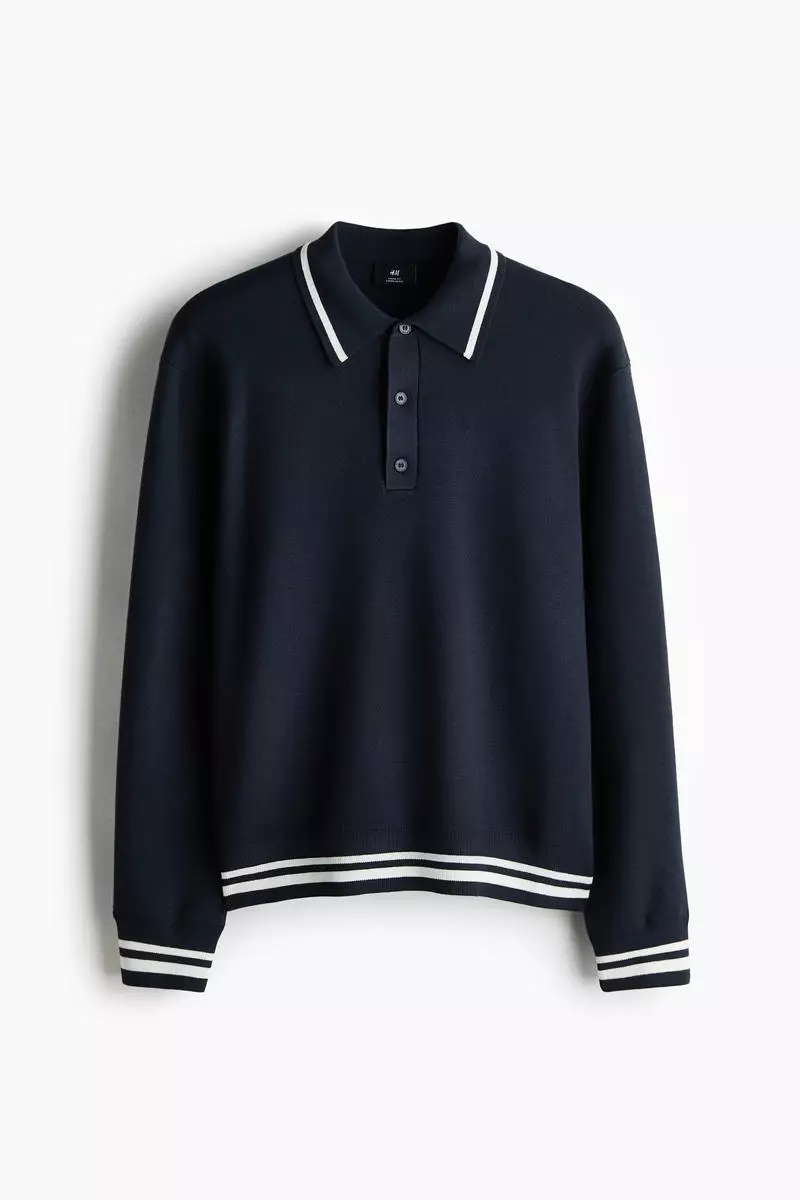 Buy H&M Loose Fit Fine-knit polo shirt Online | ZALORA Malaysia