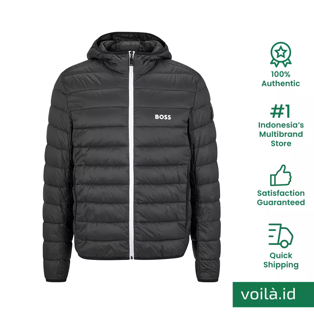 Jual Hugo Boss Hugo Boss J Thor Padded Hooded Jacket Black Original ...