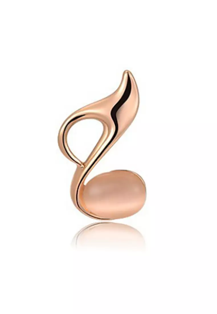Buy Kings Collection Rose Gold Musical Notes Earrings (KJEA18029 ...