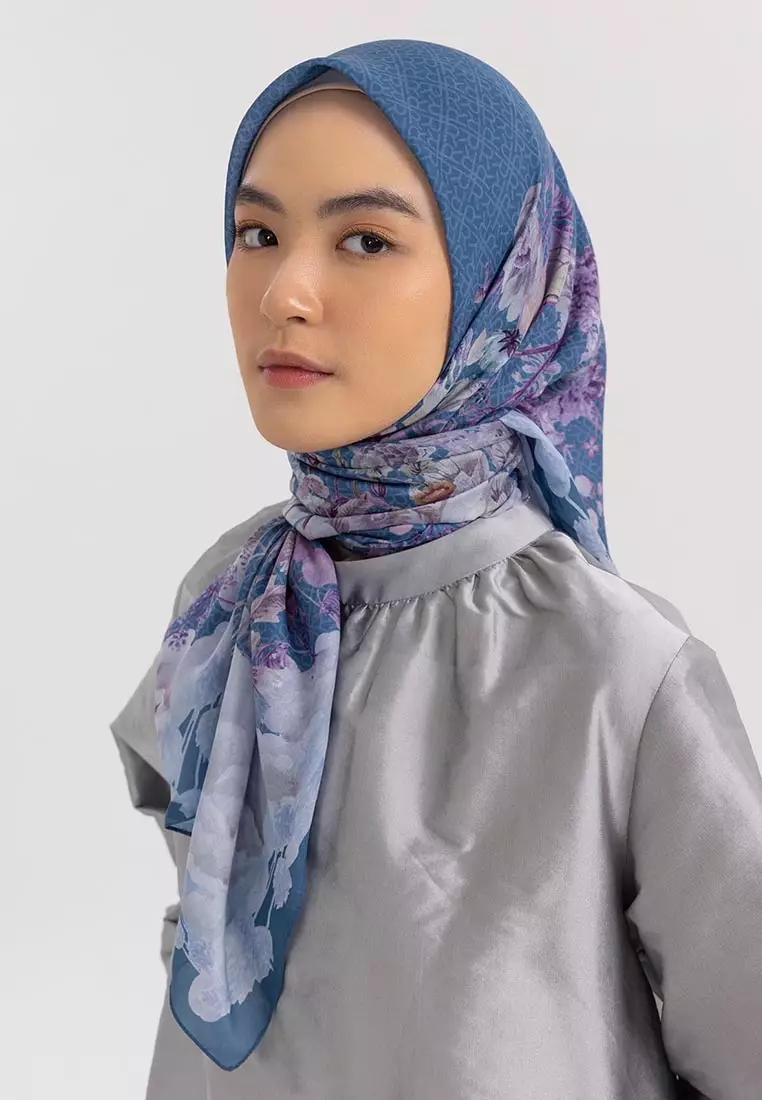 Jual Riamiranda Ria Miranda Blueberry Samia Scarf Original 2024 ...