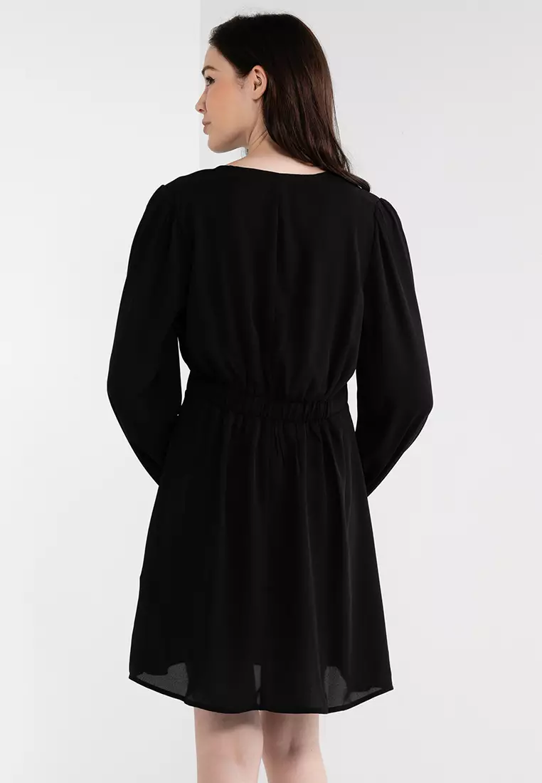 Buy ONLY Alma Poly Long Sleeves Riley Dress 2025 Online | ZALORA ...