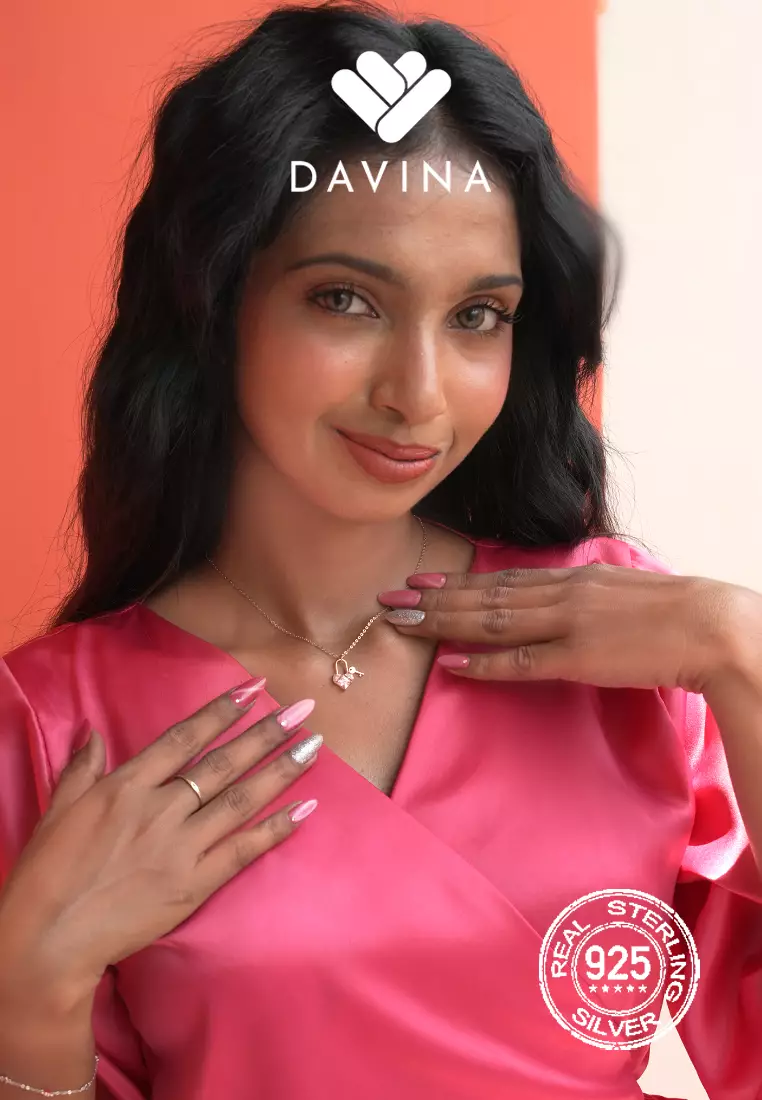 Jual DAVINA Jewelry DAVINA Ladies Eliye Necklace Rose Gold Color ...