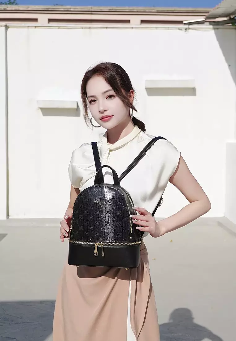 Buy Sara Smith Women's Monogram Backpack - Black 2026 Online | ZALORA