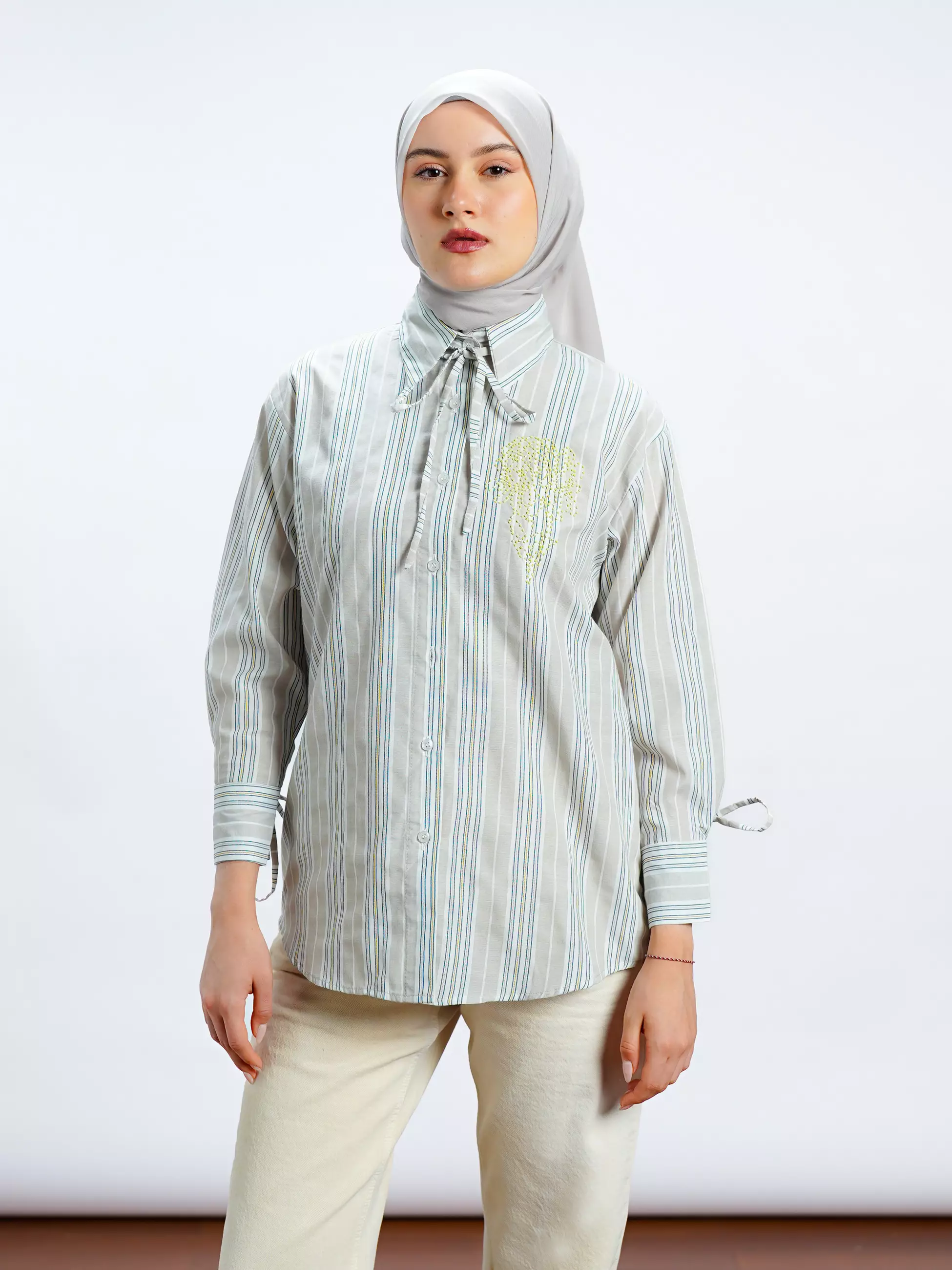 Jual Aleza Aleza - Nara Shirt Sage Green Original 2024 | ZALORA Indonesia