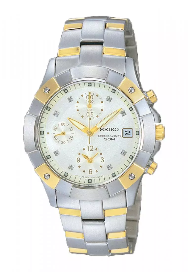 Jual Seiko Jam Tangan Wanita Seiko Chronograph SNDZ64 Strap Stainless ...