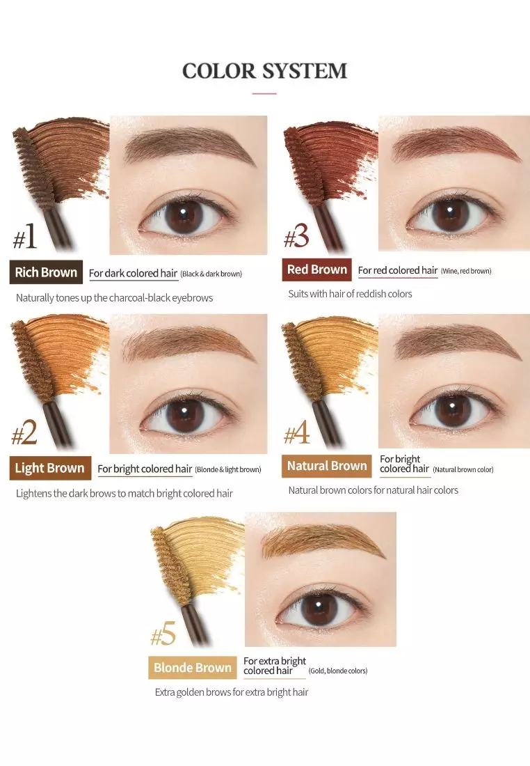 Buy ETUDE ETUDE Color My Brows #04 Natural Brown 4.5G 2025 Online | ZALORA