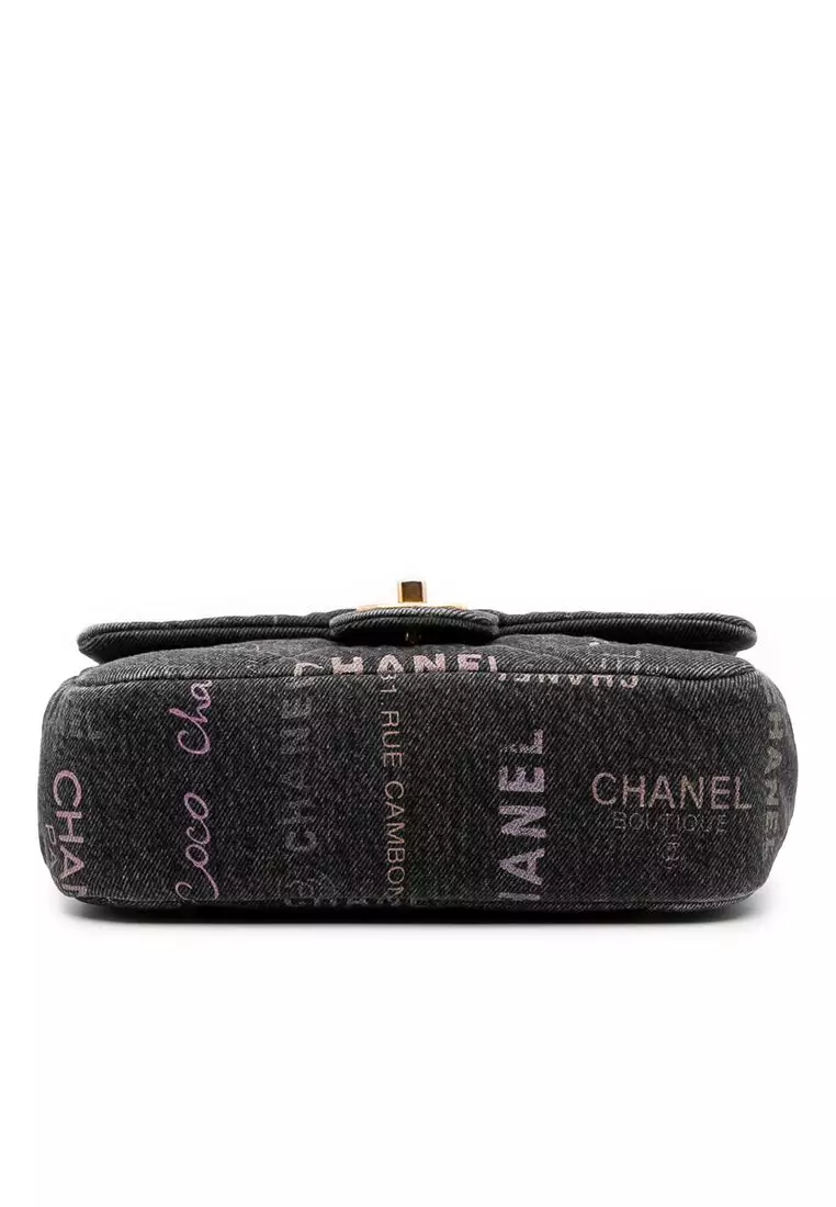 Buy Chanel Pre-Loved Chanel Mini Rectangular Quilted Denim Mood Flap ...