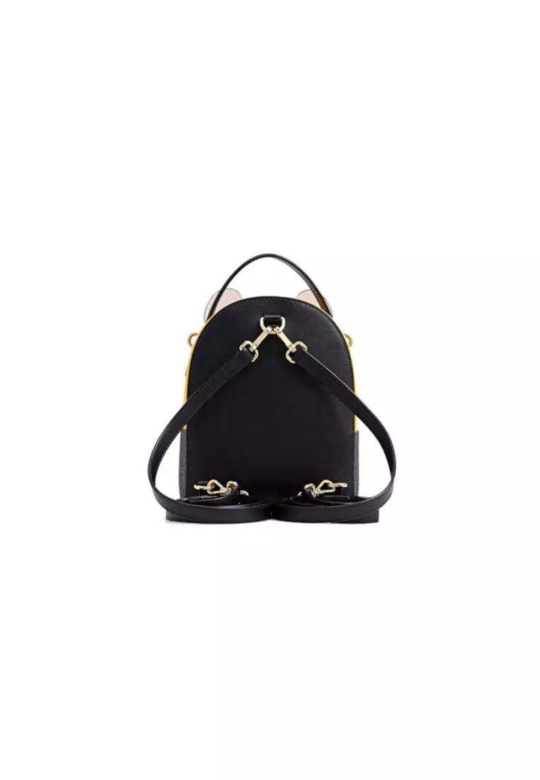 Buy FION Minions Denim with Leather Backpack - Panda 2025 Online ...