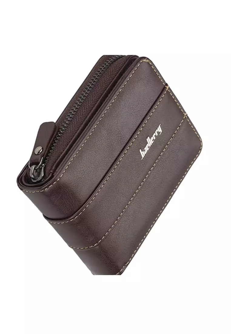 Jual Baellerry Dompet Lipat Pria Motif Polos Modern Bahan Kulit PU ...