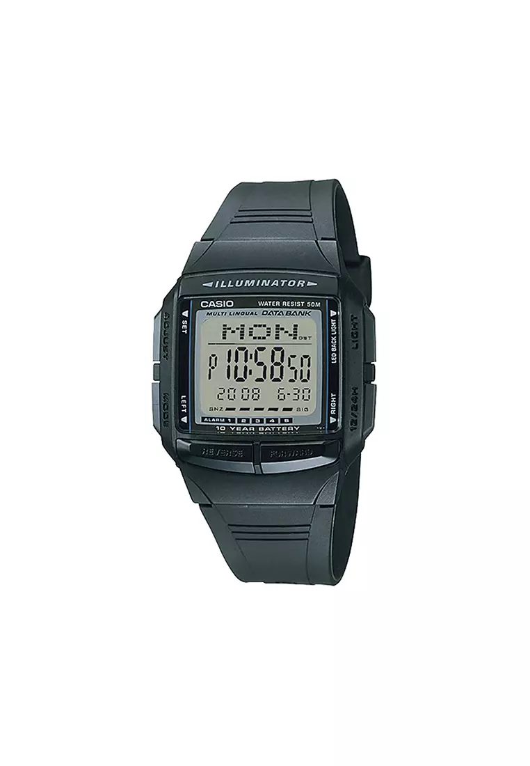 Buy Casio Watches Men's Digital Watch DB-36-1AV Black Resin Band ...