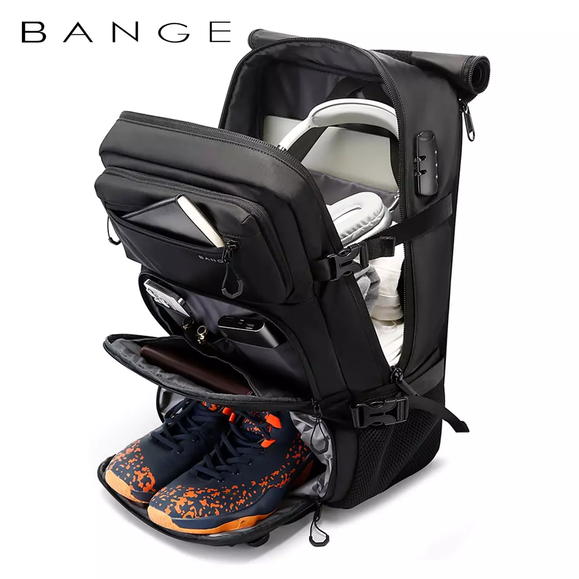 Jual Bange BANGE Tas Ransel Laptop pria Backpack Waterproof Lock 15.6 ...