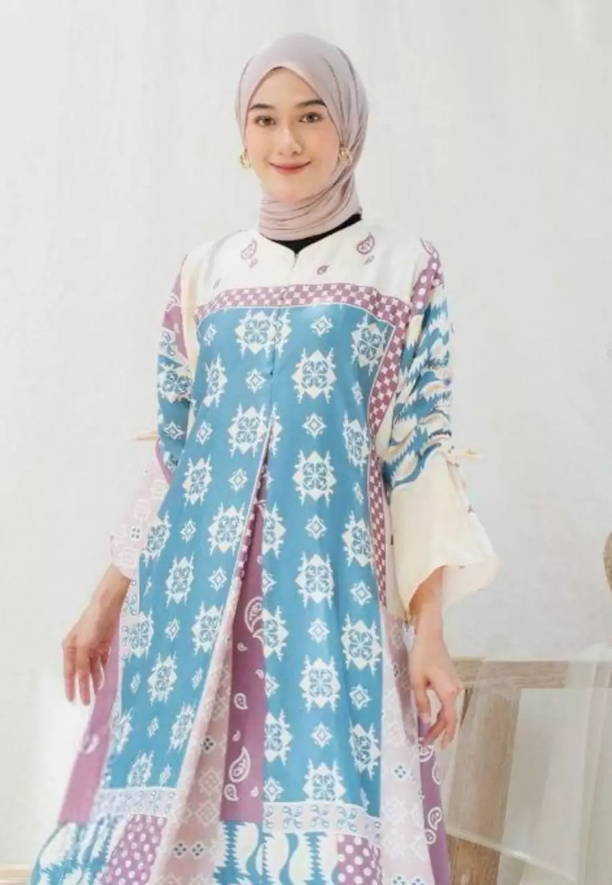 Jual Elegant Batik Valia Tosca Dress Premium | Long Dress | Gamis ...