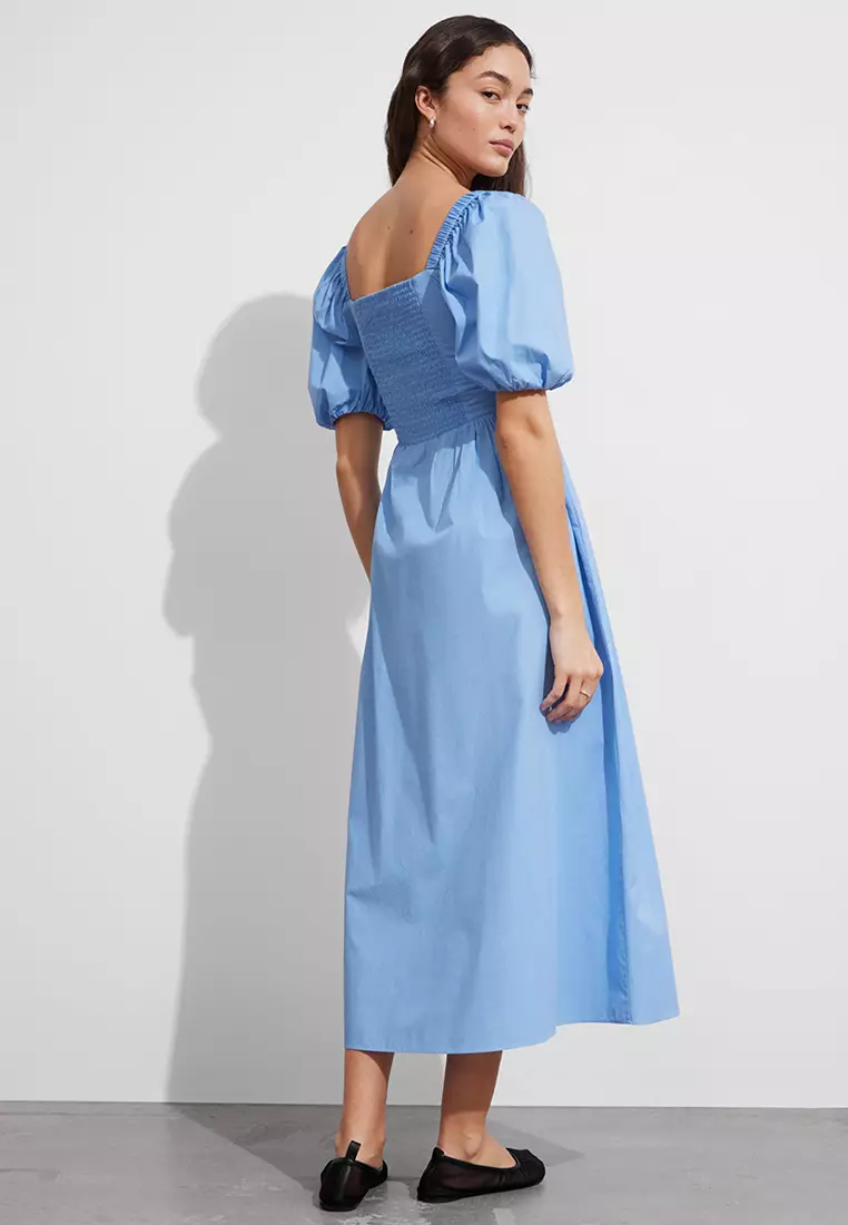 Buy & Other Stories Puff-Sleeve Midi Dress Online | ZALORA Malaysia