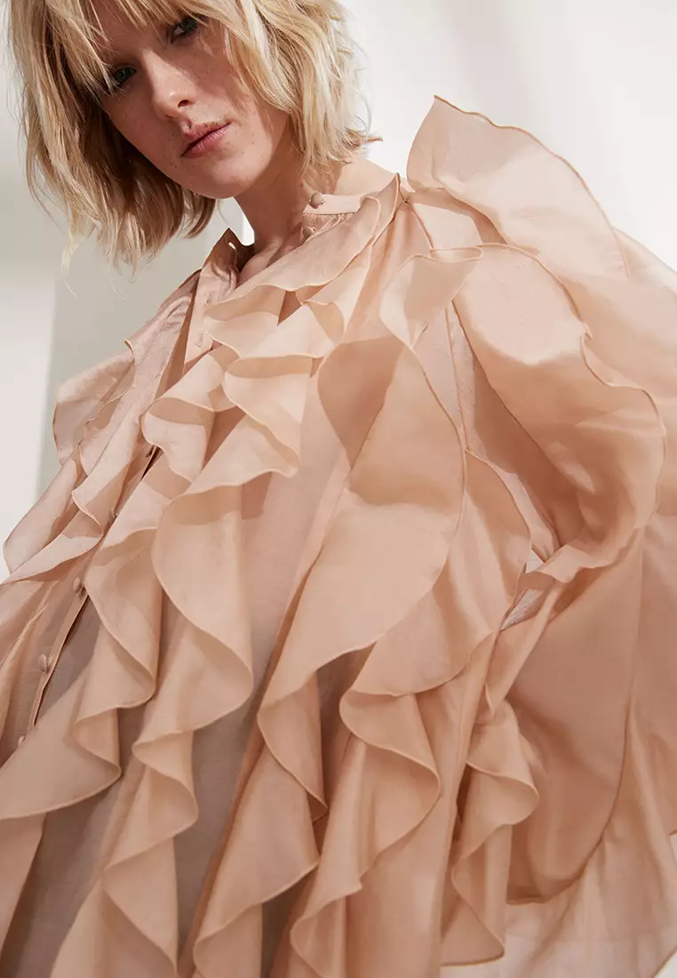 Buy & Other Stories Cascading-Ruffle Blouse 2025 Online | ZALORA ...