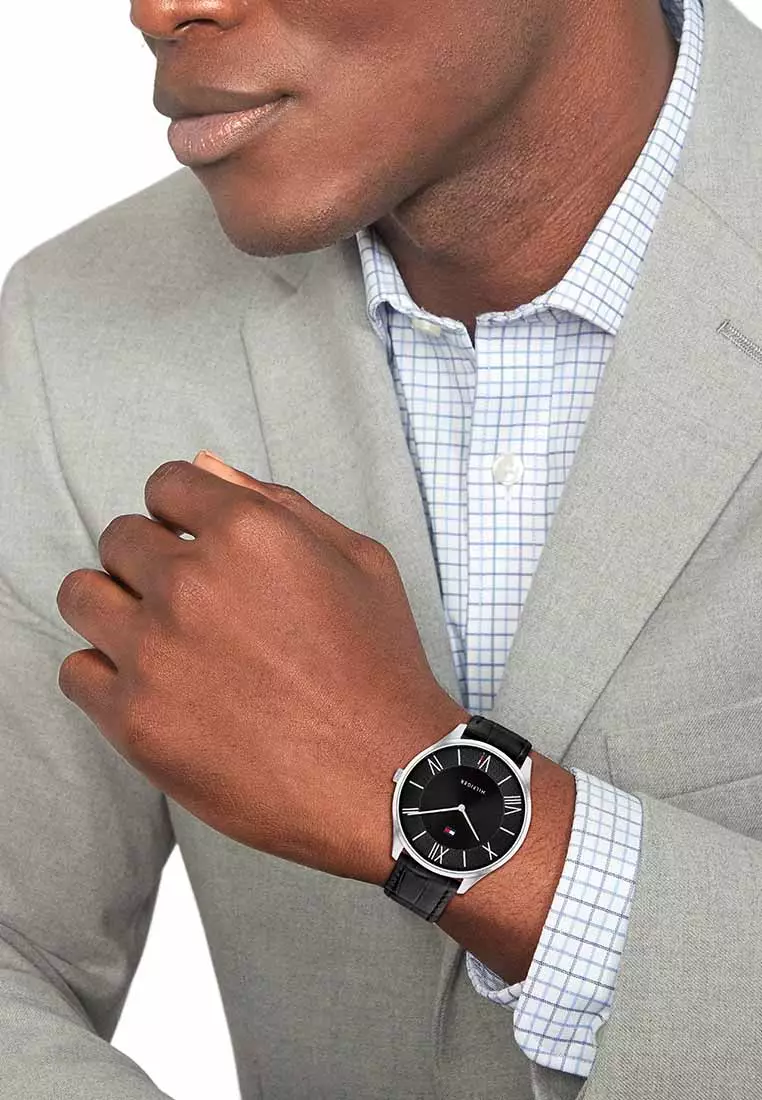 Buy Tommy Hilfiger Becker Black Dial Men's Watch - 1710516 2025 Online ...