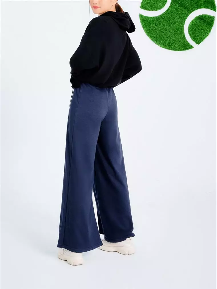 OBSTYLE UV Resistant Side Striped Pants Leg Zipper Slit Sport Wide ...